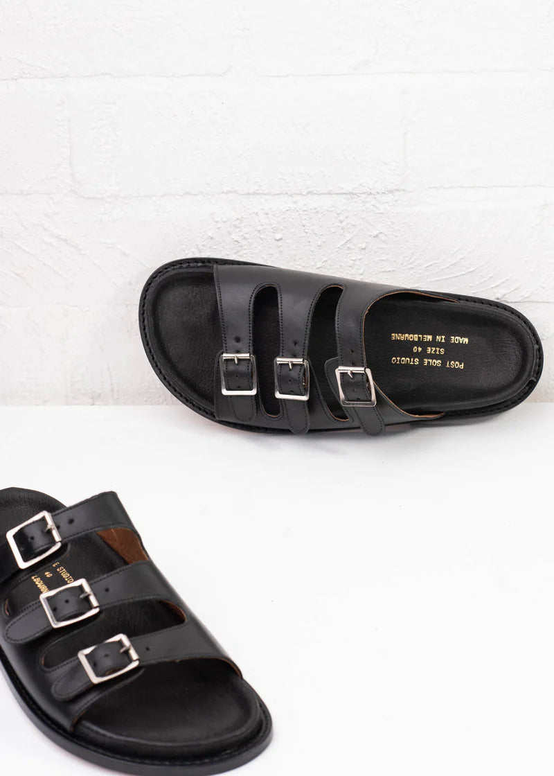 Post Sole Studio Buckled Up Fuss-Black – Truly Boutique Gisborne