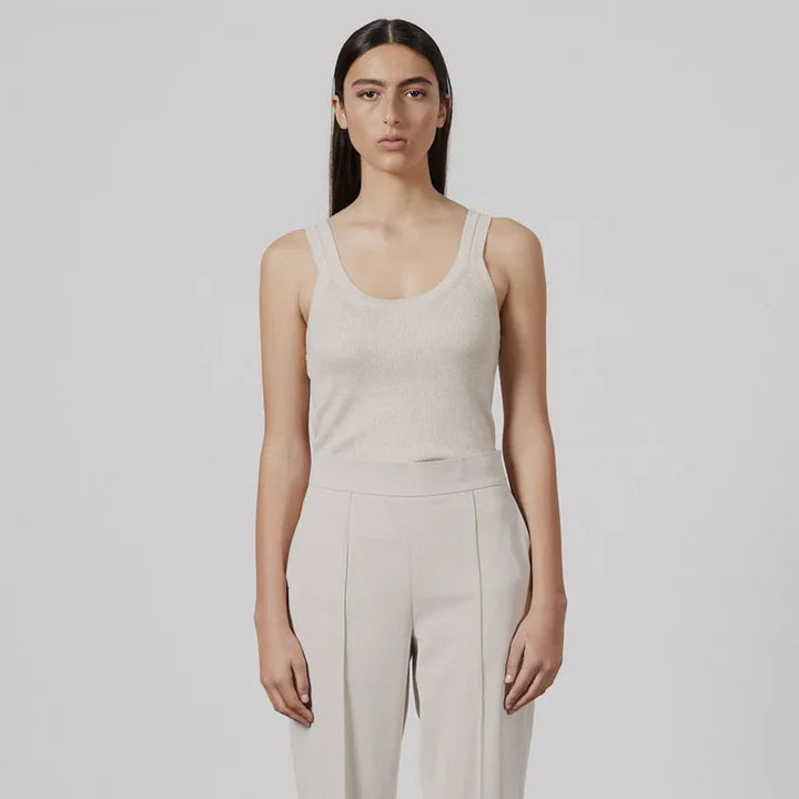 Laing Virginia Tank-Chalk – Truly Boutique Gisborne