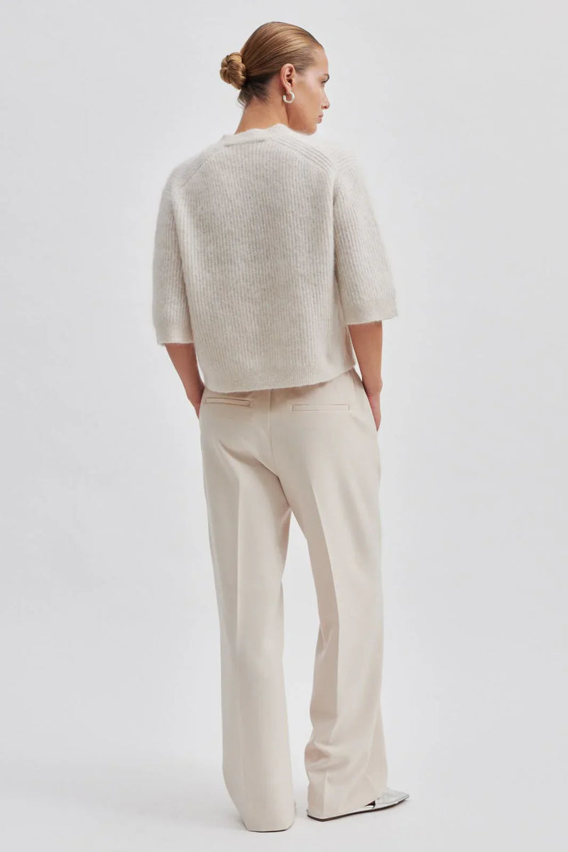 Second Female Andrea Knit Rib Cardigan-Pumice Stone – Truly Boutique ...